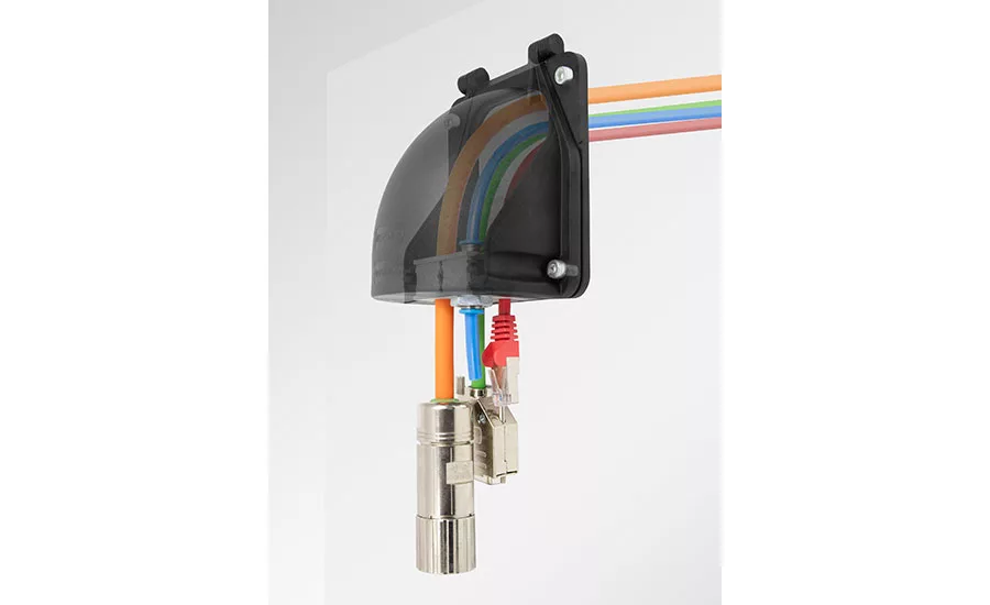 Bulkhead Routes Cables at 90 Degrees | ASSEMBLY