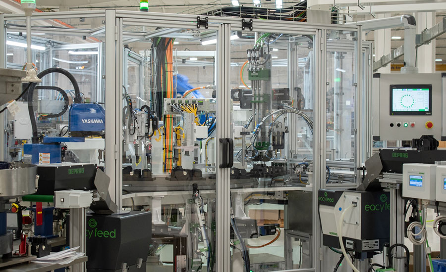Robotic Automation System Assembles Switches | ASSEMBLY